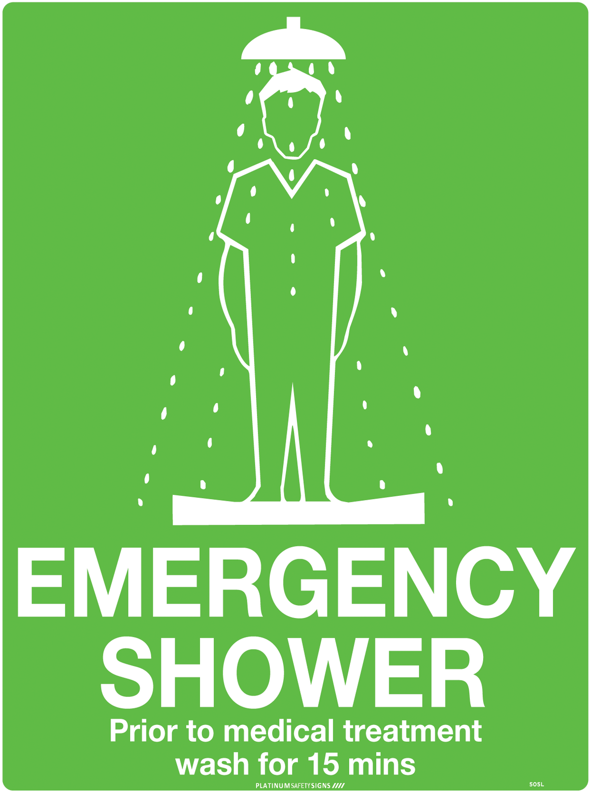 Emergency Shower — Platinum Safety Signs