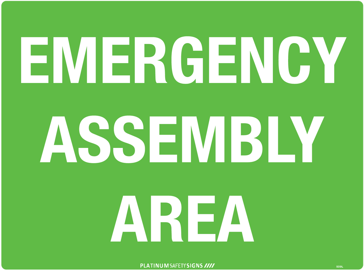 Emergency Assembly Area — Platinum Safety Signs