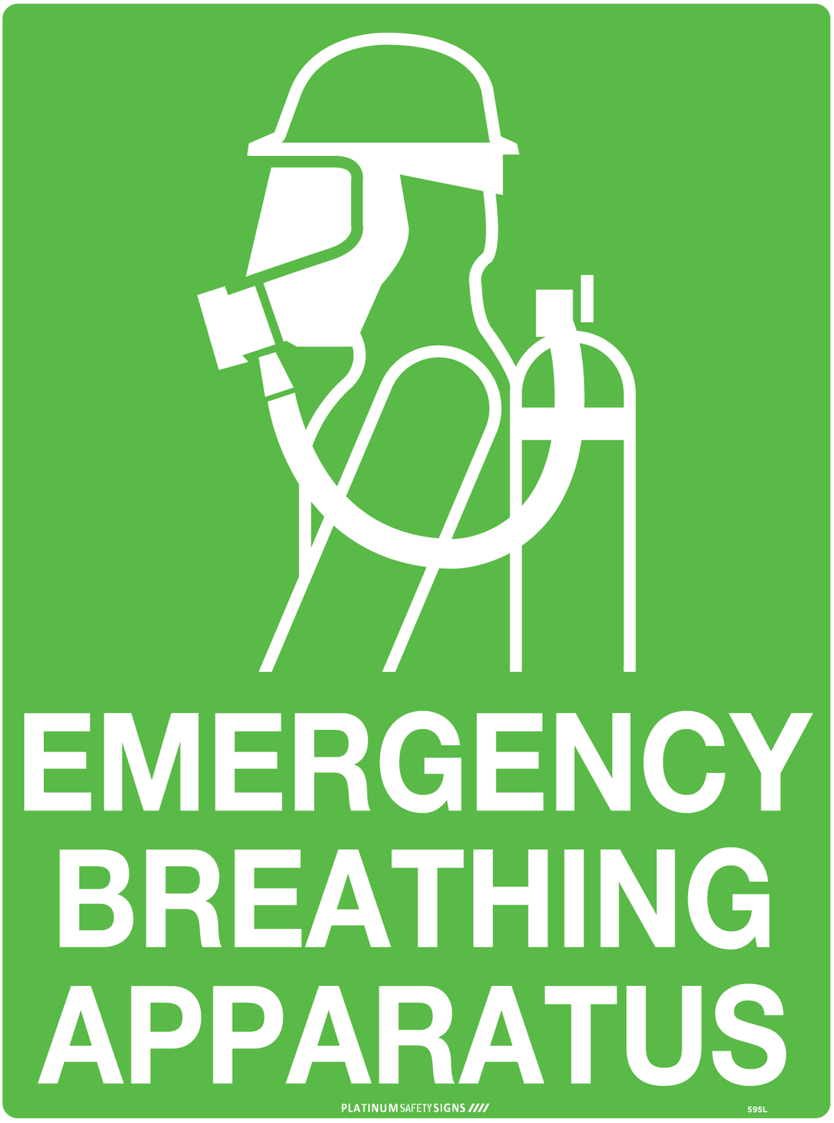 Emergency Breathing Apparatus — Platinum Safety Signs