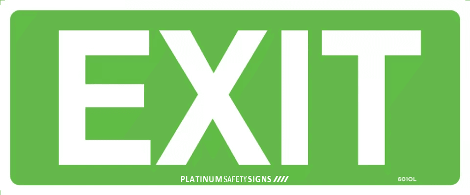 Exit/Entry Signs — Platinum Safety Signs
