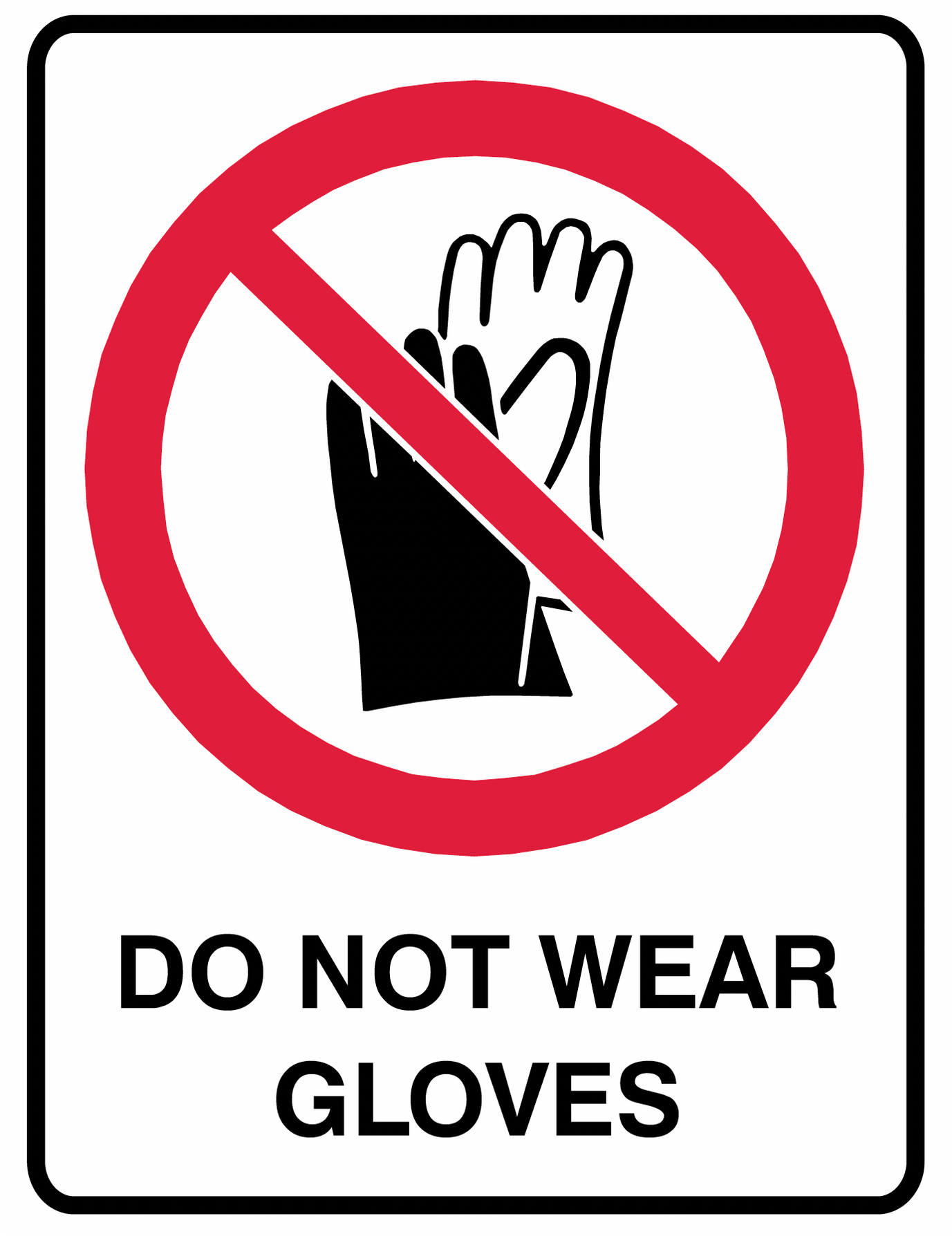 Prohibition Signs — Platinum Safety Signs