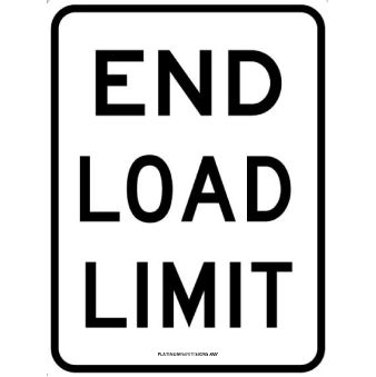 End Load Limit — Platinum Safety Signs