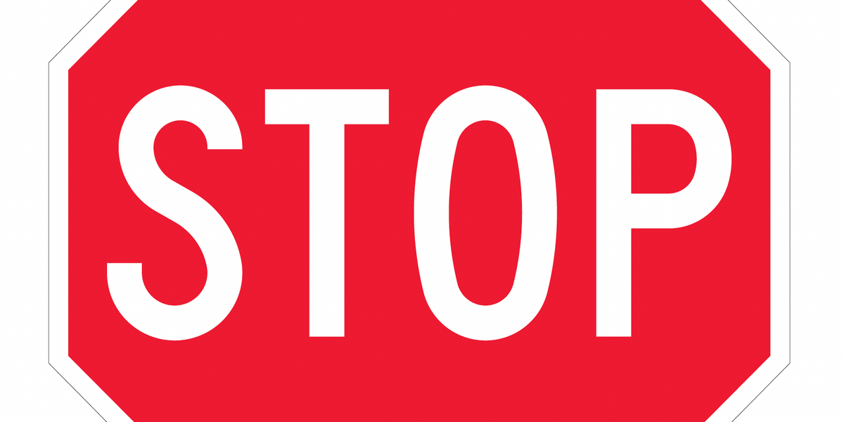 Stop Sign (Regulatory) Aluminium — Platinum Safety Signs