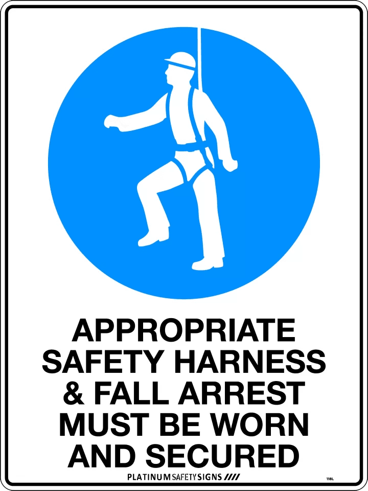 Appropriate Safety Harness and Fall Arrest Must be Worn and Secured ...
