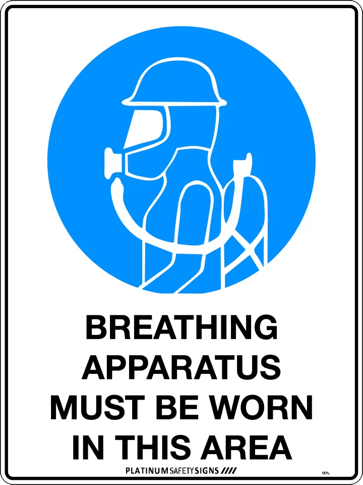 Breathing Apparatus Must be Worn — Platinum Safety Signs