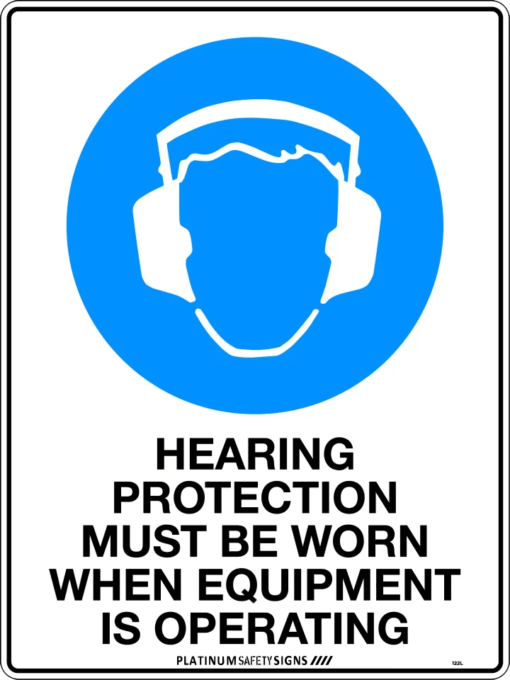 Hearing Protection Must be When when Equipment is Operating Mandatory ...