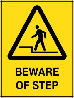 Beware of Step Sign – Platinum Safety Signs