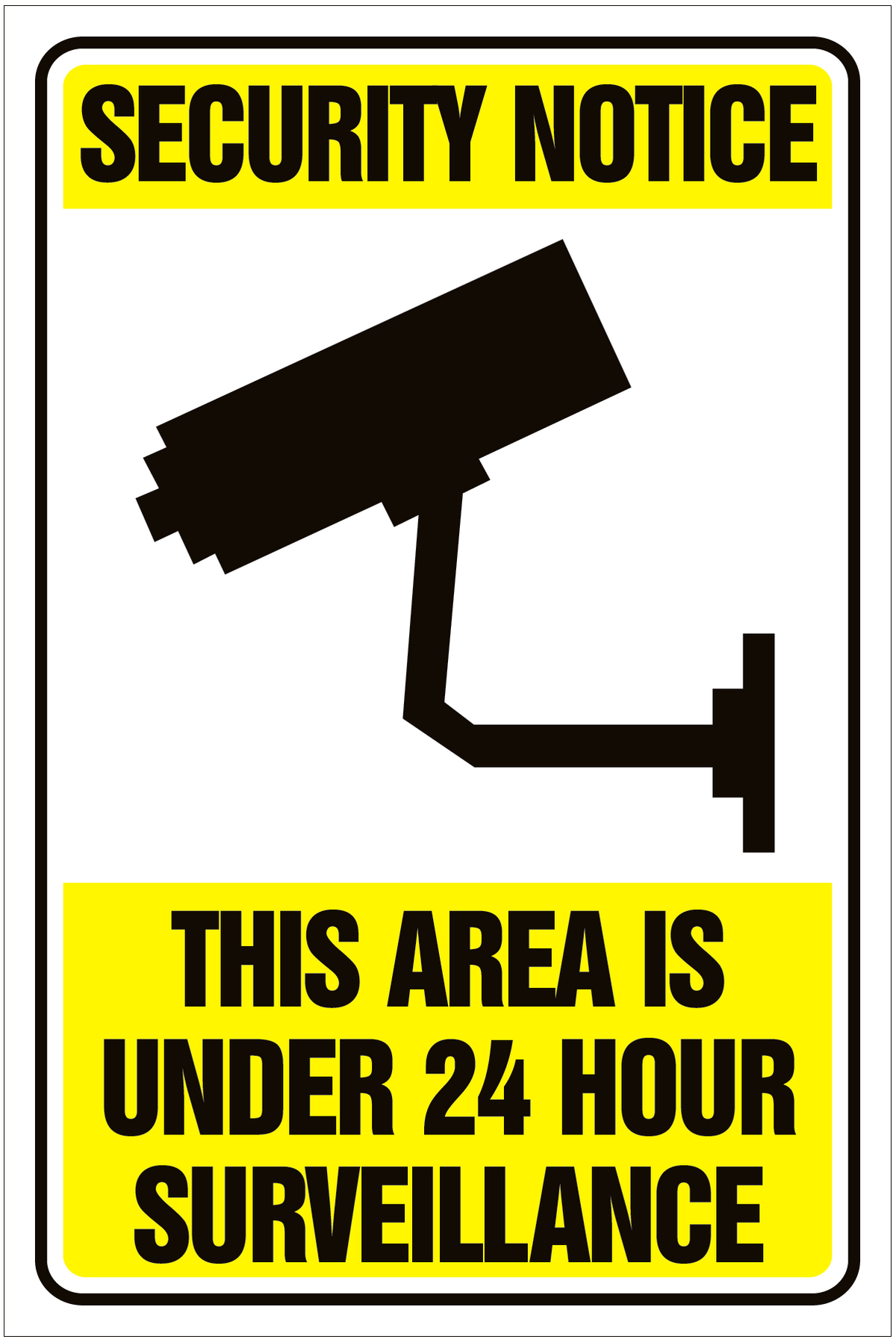Security Notice - CCTV sign — Platinum Safety Signs