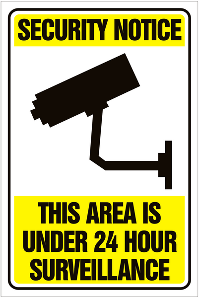 Security Notice - CCTV sign – Platinum Safety Signs
