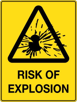 Risk Of Explosion – Platinum Safety Signs