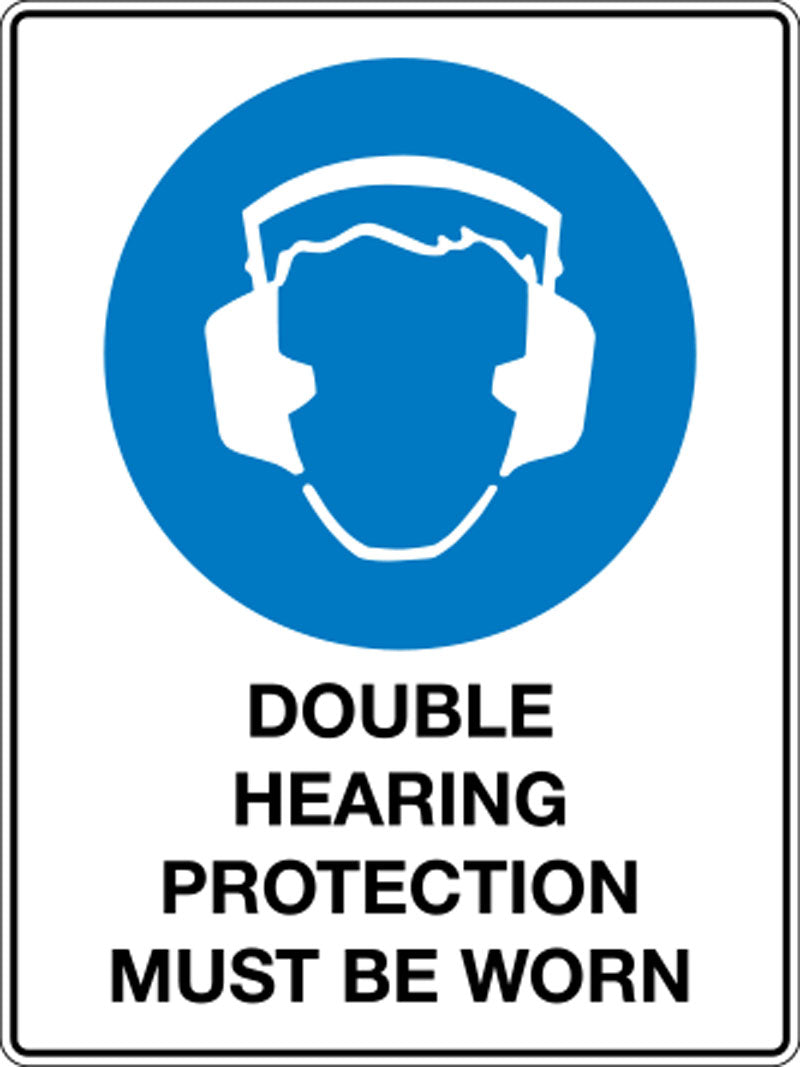 Double Hearing Protection — Platinum Safety Signs