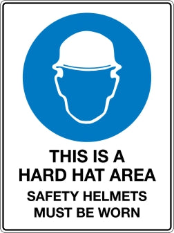 Hard Hat Area Sign – Platinum Safety Signs